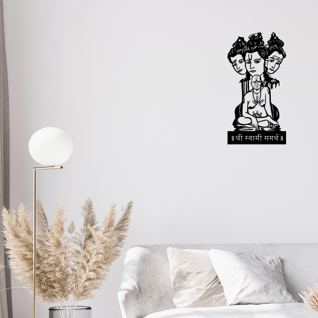 Artrooms Shri Swami Samarth Metal Wall Art - Wall Decoration | Wall Ha ...